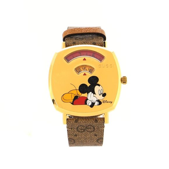 Gucci | Jewelry | Gucci Disney Mickey Mouse Grip Quartz Watch Stainless ...